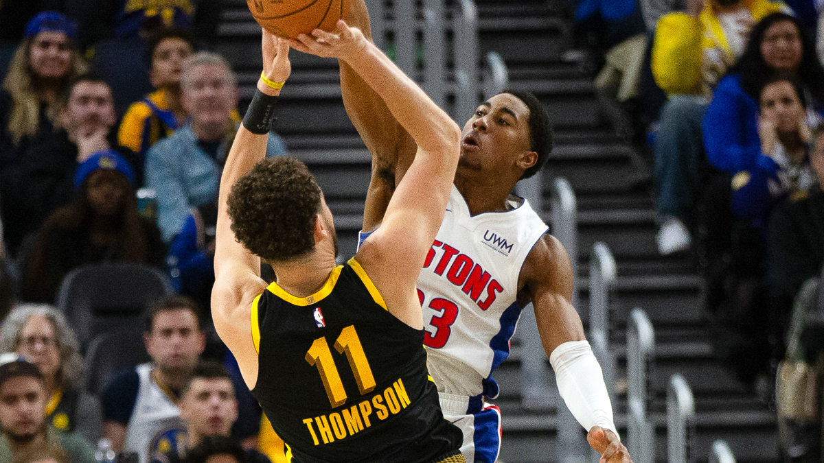 Klay Thompson optimistic about Warriors after narrow win over Pistons ...