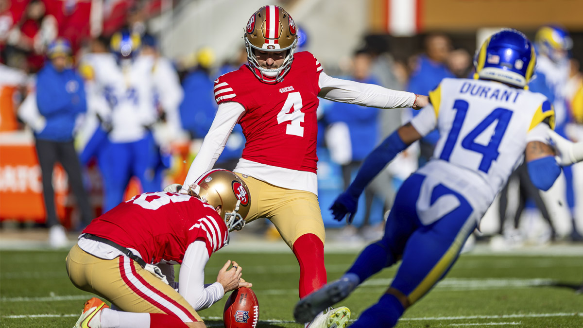 Kyle Shanahan not worried about Jake Moody’s ‘rough day’ entering NFL playoffs – NBC Sports Bay ...