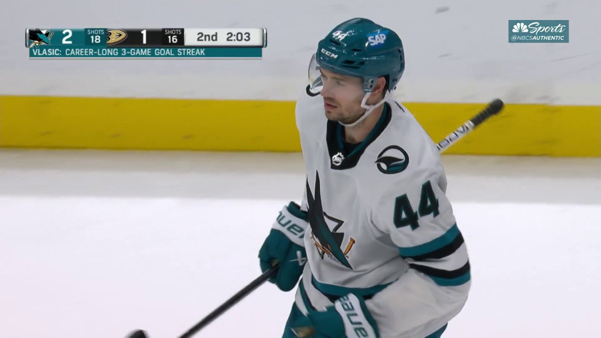 Marc-Édouard Vlasic scores Sharks’ go-ahead goal vs. Ducks – NBC Sports ...