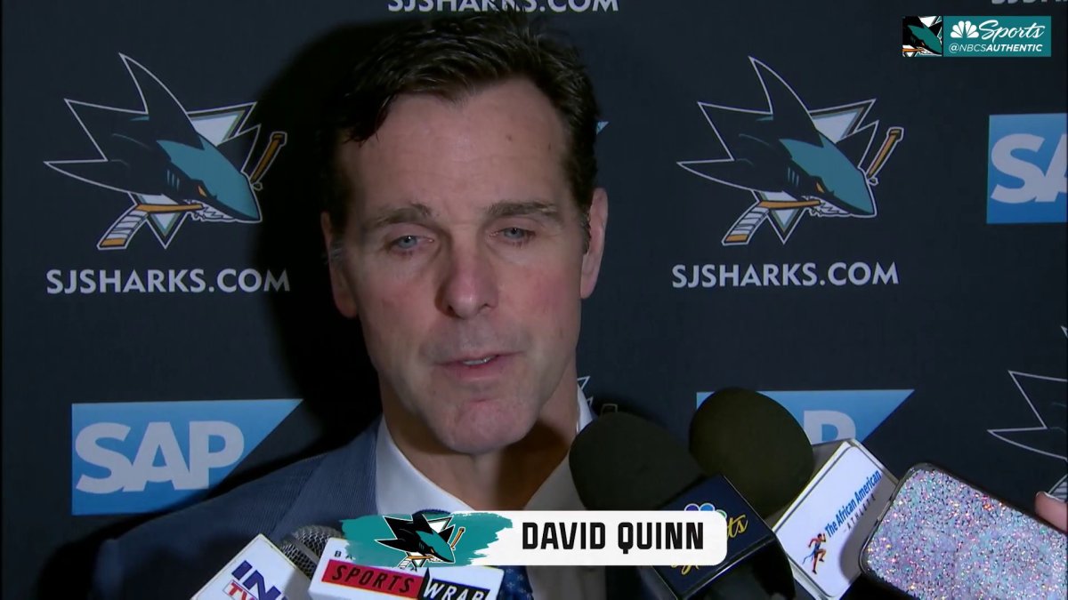David Quinn details Sharks’ defensive struggles in loss to Blue Jackets ...