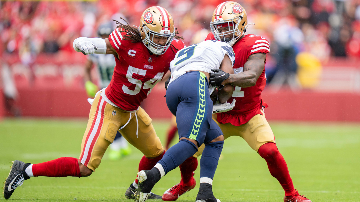 Fred Warner hilariously says he can’t suplex opponents like Dre ...