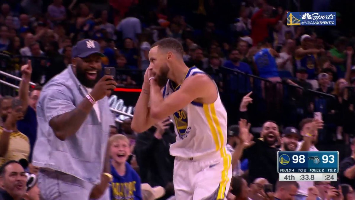 Emotional Steph Curry Hits Night Night Kicks Chairs After Dagger 3 Pointer Nbc Sports Bay