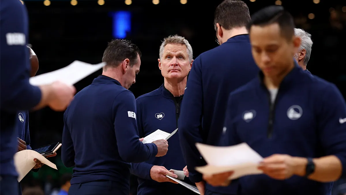 Steve Kerr makes prudent use of white flag in Warriors’ loss to Celtics ...