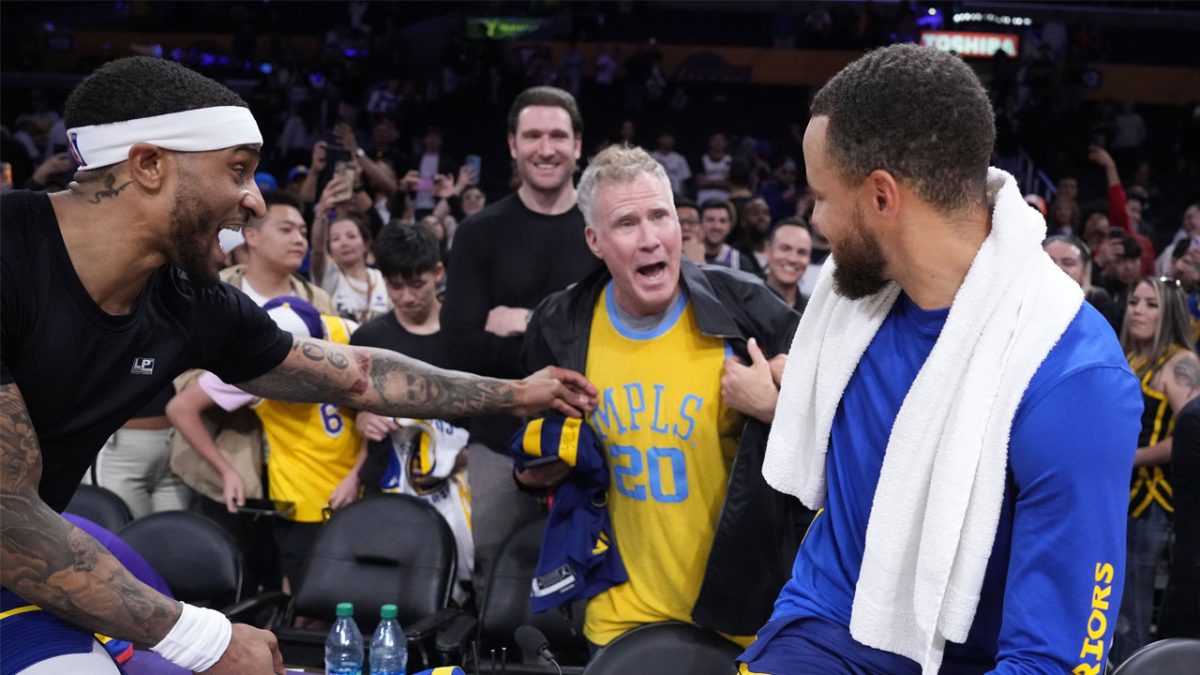 Watch Will Ferrell Gary Payton Iis Wholesome Moment After Warriors Win Nbc Sports Bay Area