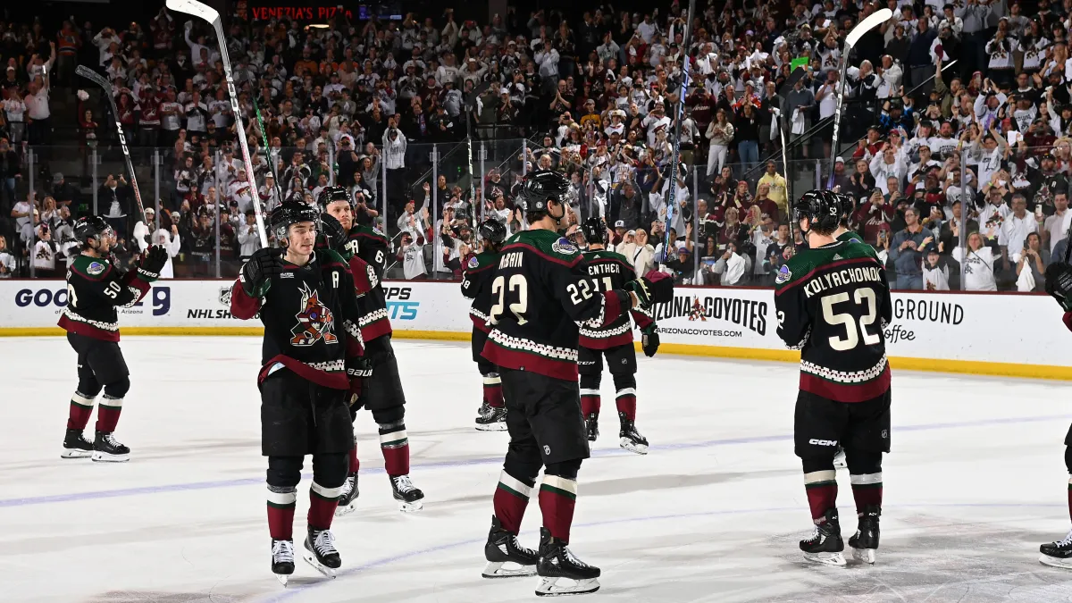Coyotes beat Oilers in last home game before move to Salt Lake City ...