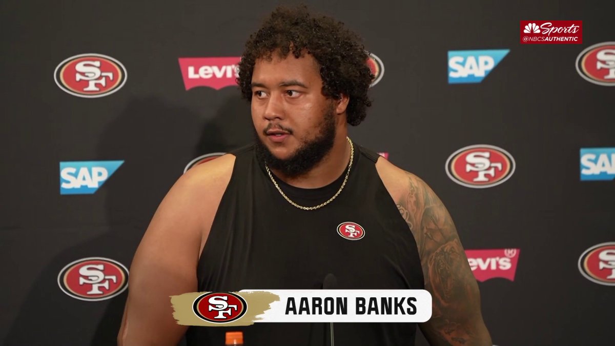 49ers’ Aaron Banks excited for another season of Trent Williams lessons ...