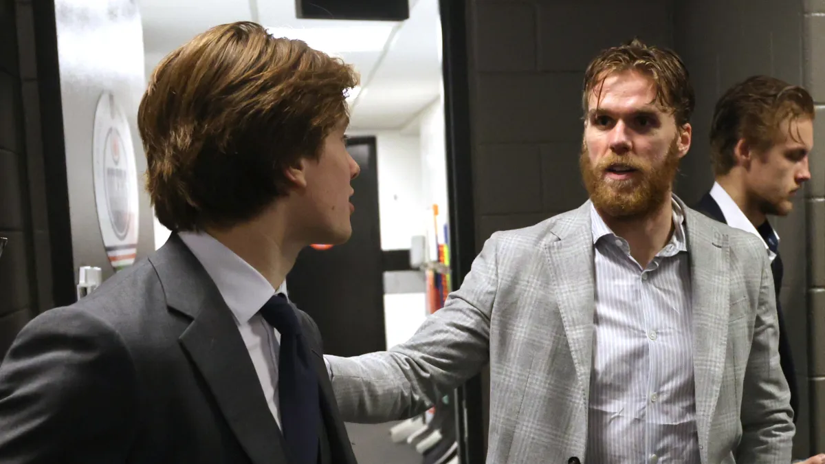 What Connor McDavid told Macklin Celebrini before Stanley Cup Final ...