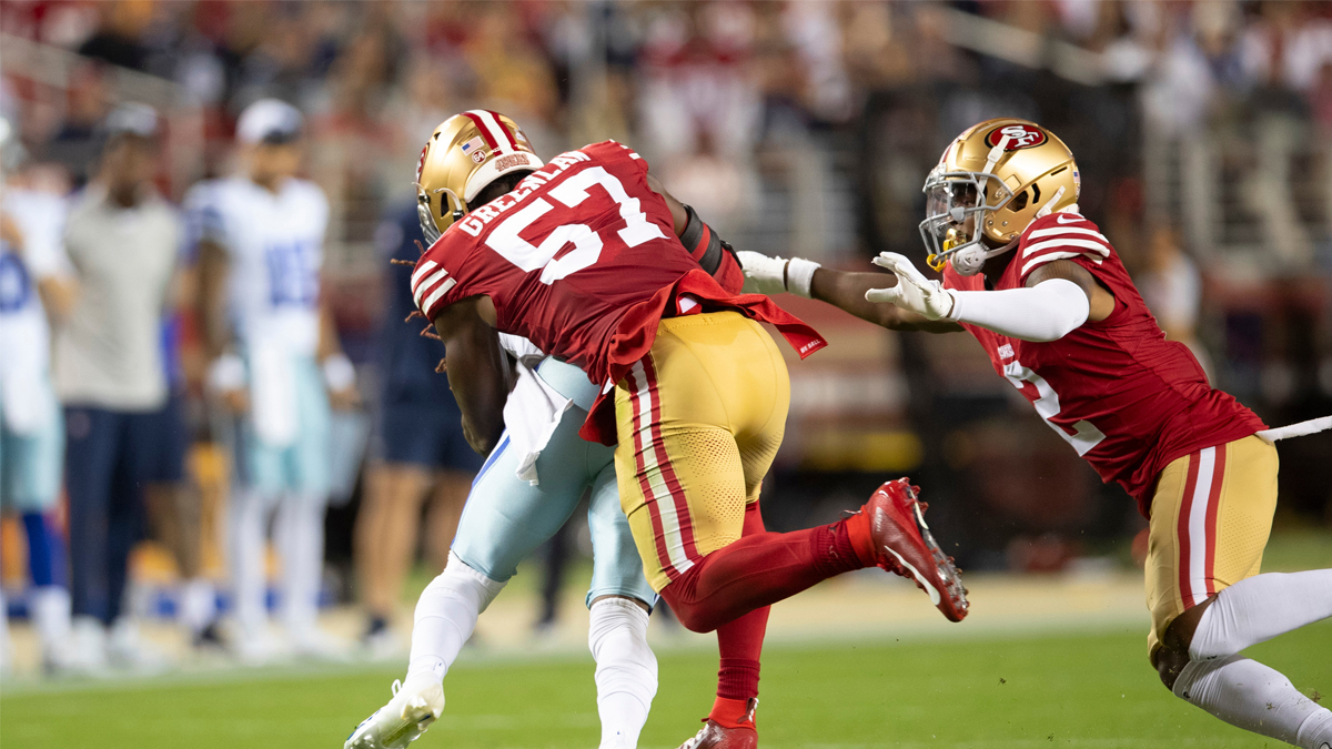 49ers’ Deommodore Lenoir describes Dre Greenlaw impact with clever ...