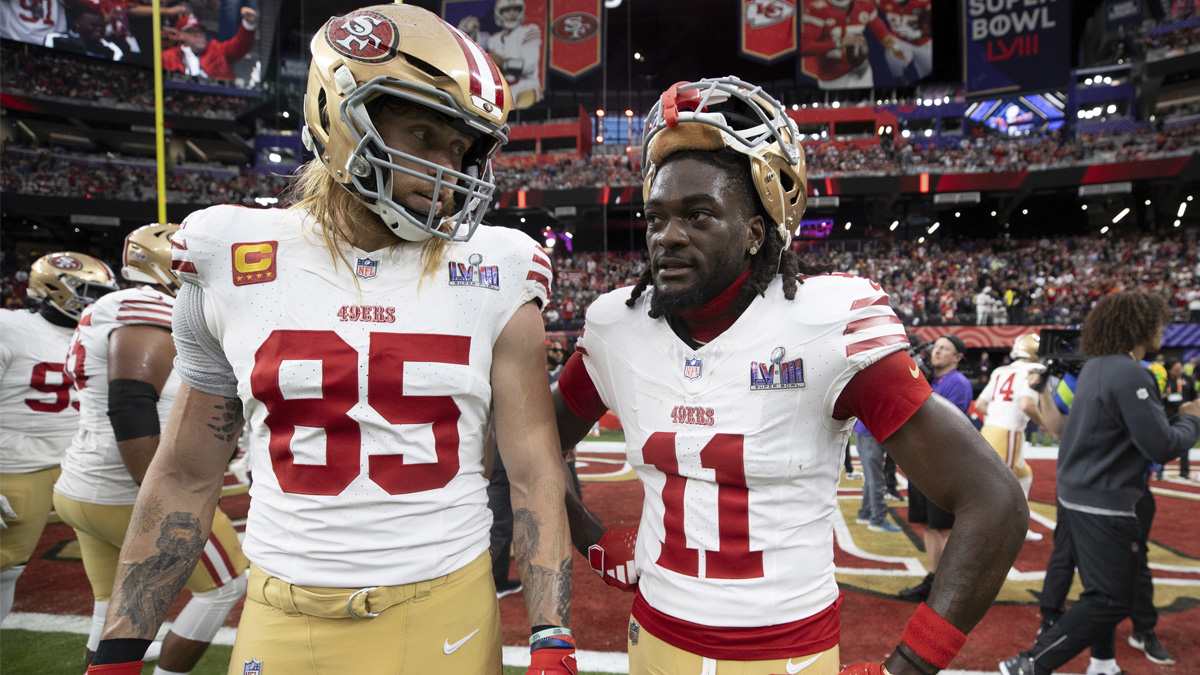 49ers’ Brandon Aiyuk contract talks ‘like braces,’ George Kittle says ...