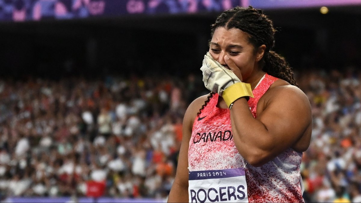 Watch Camryn Rogers wins gold in hammer throw – NBC Sports Bay Area ...