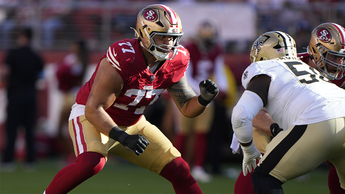 Why Dominick Puni isn’t 49ers left tackle amid Trent Williams holdout ...