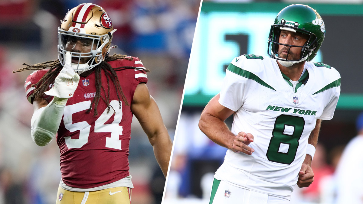 49ers’ Fred Warner admits having ‘soft spot’ for Jets QB Aaron Rodgers ...