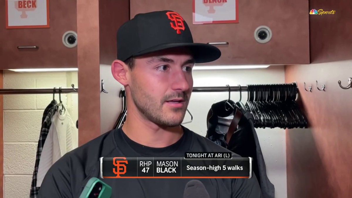 Giants’ Mason Black seeks improvement after loss to Diamondbacks – NBC ...