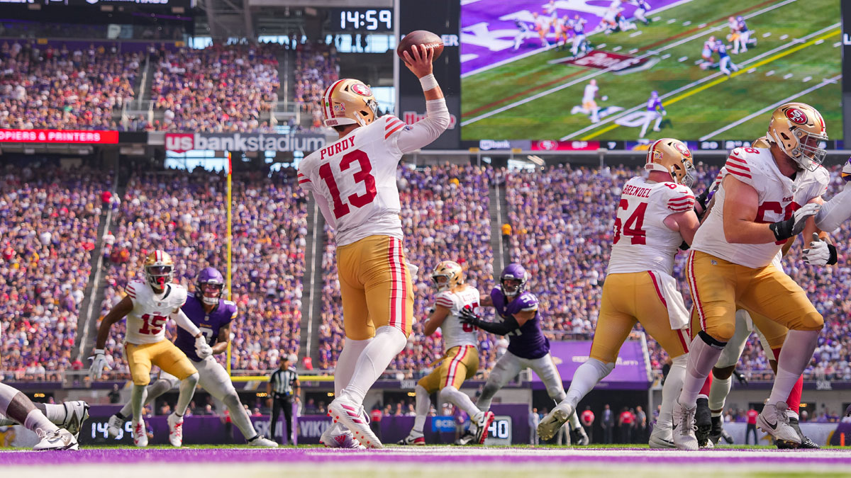 49ers QB Brock Purdy among elite NFL company with rare efficiency stat ...