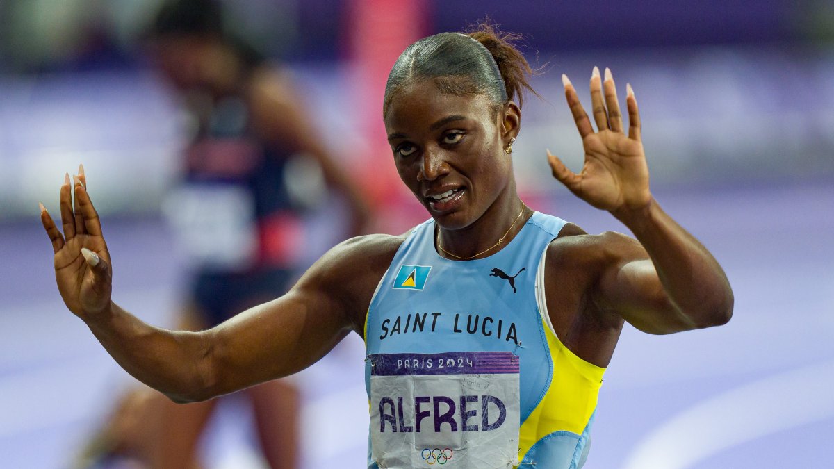 St. Lucia’s first Olympic medalist back home to cheers, calypso – NBC ...