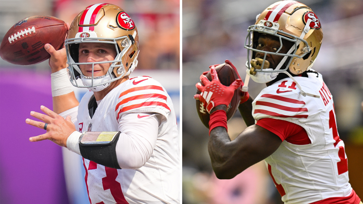 49ers QB Brock Purdy, Brandon Aiyuk still repairing previous chemistry ...