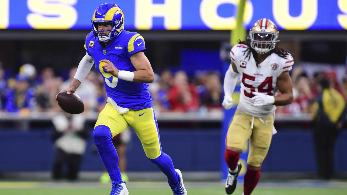 Matthew Stafford lauds ‘relentless’ Fred Warner before 49ers vs. Rams ...