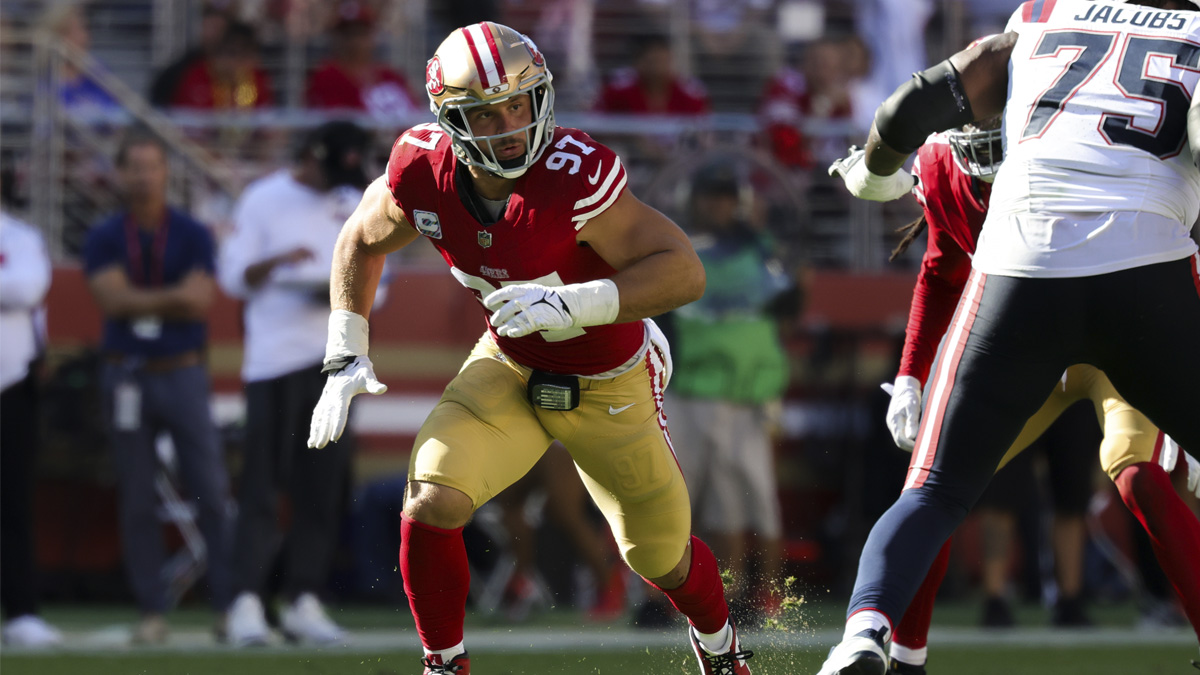Nick Bosa believes 49ers’ D-line ‘just fine’ after win vs. Patriots ...