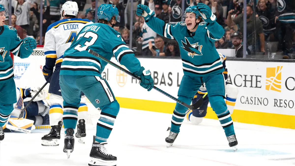 Sharks observations: Macklin Celebrini stars in NHL debut; Blues win 5 ...
