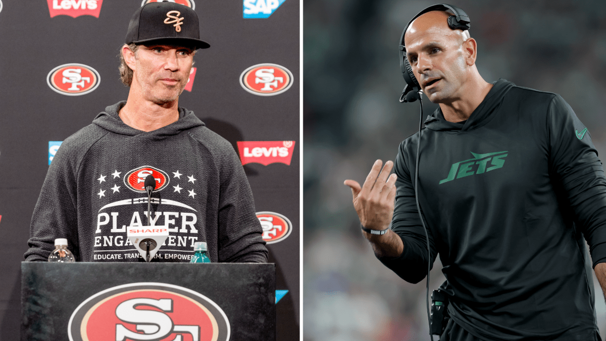 Kyle Shanahan shocked by Robert Saleh Jets firing, praises Nick ...