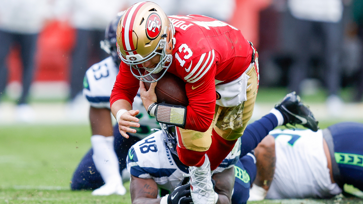 How PFF graded Brock Purdy, 49ers in crushing Week 11 loss to Seahawks ...