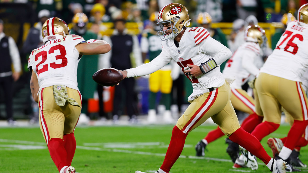 How PFF graded Brandon Allen, 49ers in blowout Week 12 loss to Packers ...