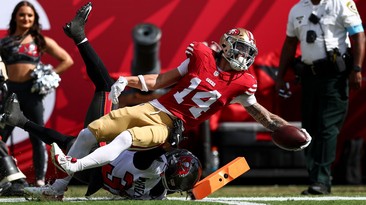 Ricky Pearsall earns first NFL keepsake with 49ers TD vs. Buccaneers ...