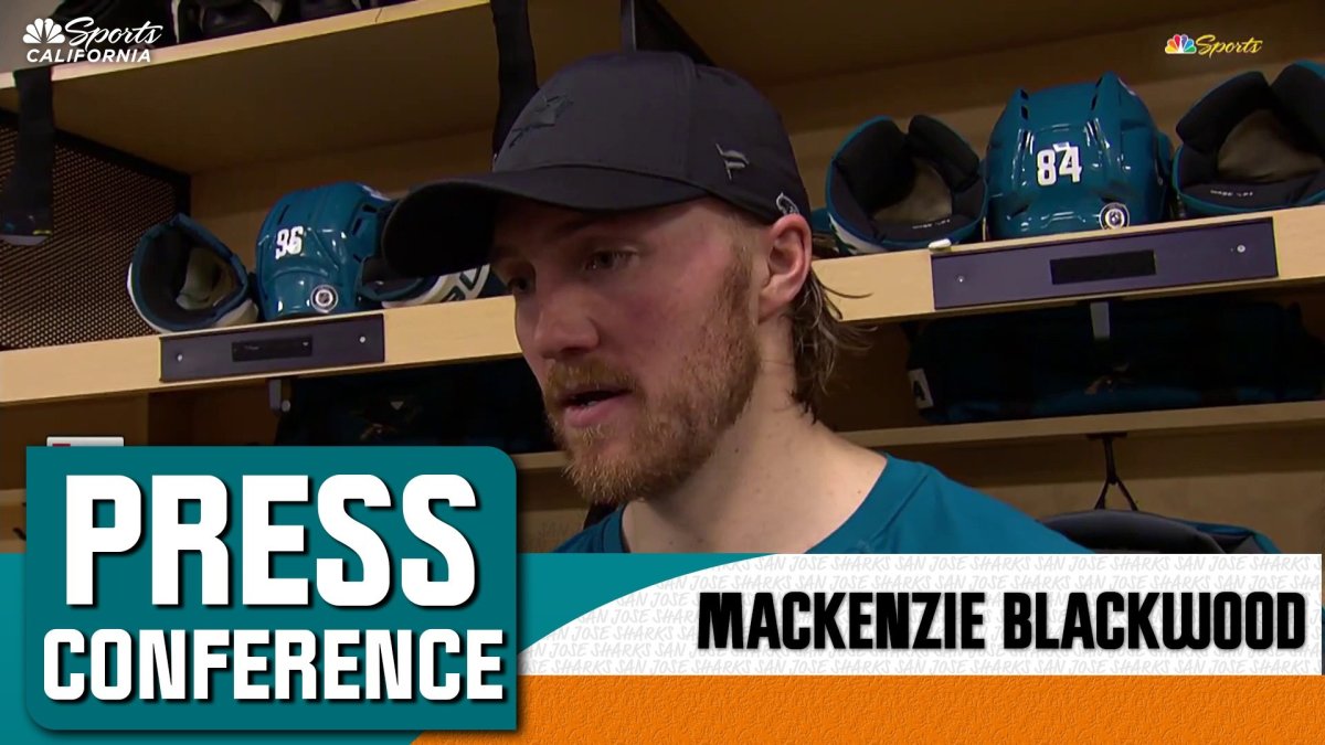 Mackenzie Blackwood ‘felt comfortable’ in Sharks’ win over Kraken – NBC ...