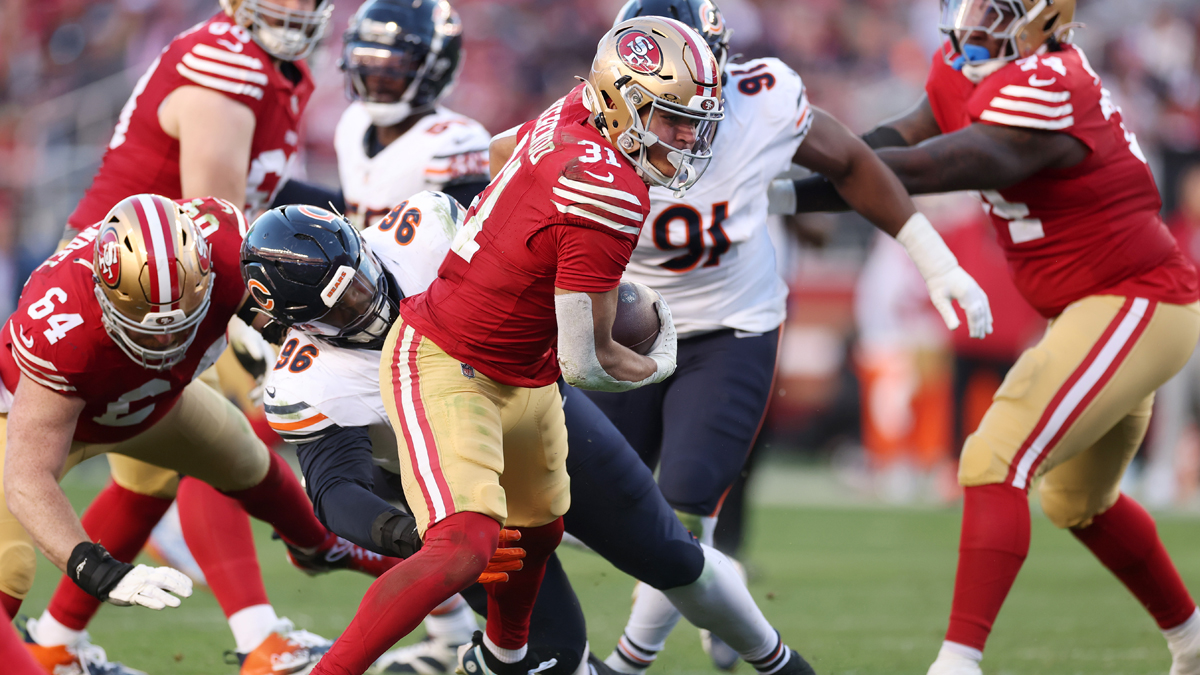 49ers observations: Isaac Guerendo, George Kittle fuel win over Bears ...
