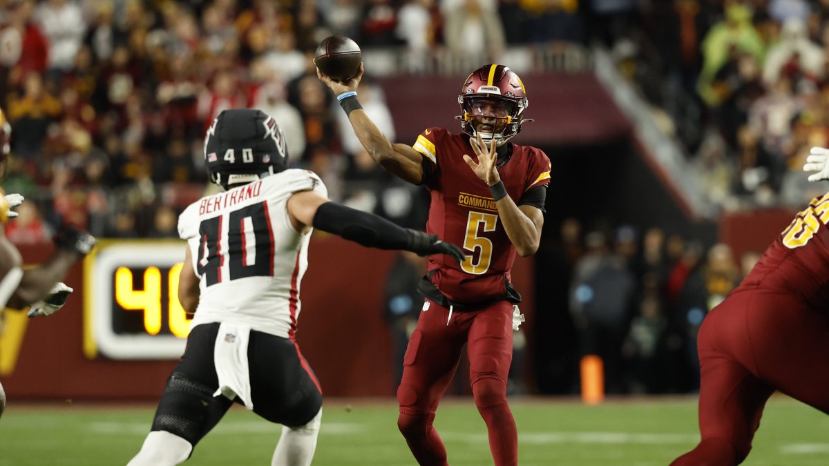 Takeaways as Commanders rally vs. Falcons 30-24 on SNF – NBC Sports Bay ...