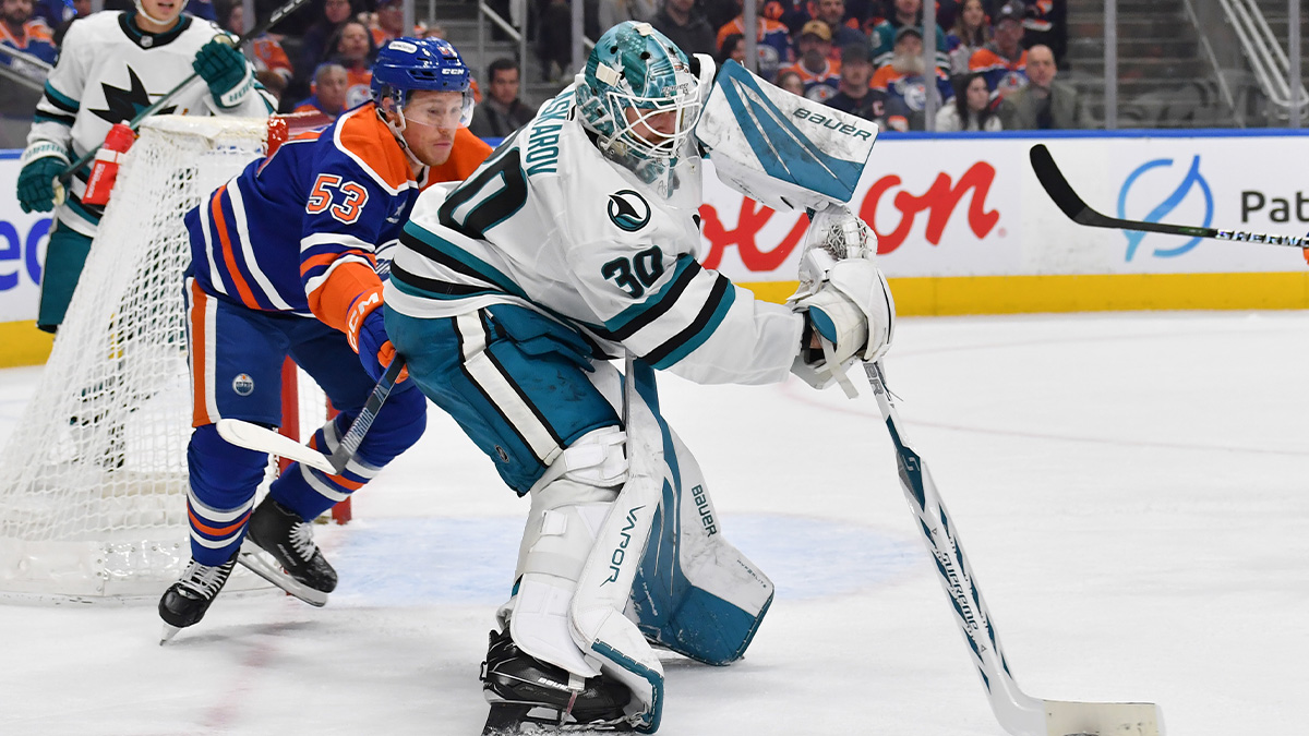 Yaroslav Askarov makes strong NHL case in Sharks’ loss to Oilers – NBC ...