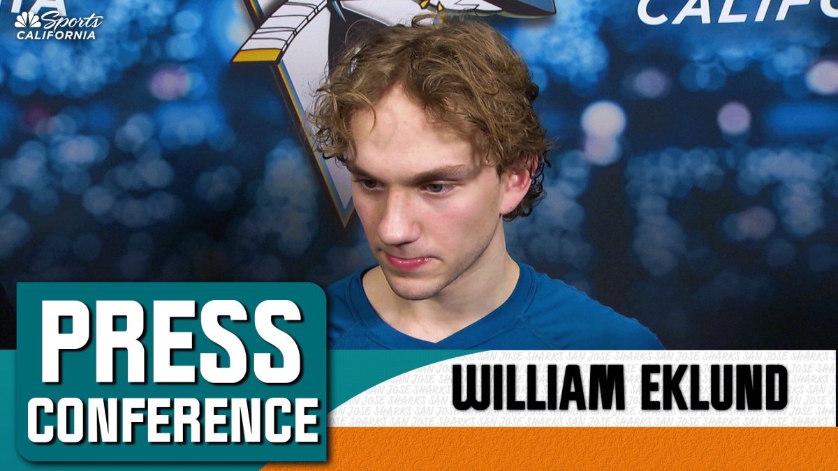 William Eklund explains Macklin Celebrini chemistry after Sharks’ win ...