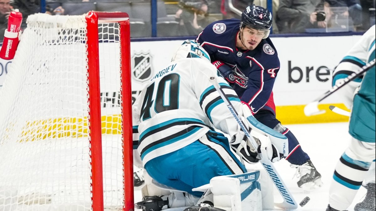 Sharks’ offense struggles to find rhythm in loss to Blue Jackets – NBC ...
