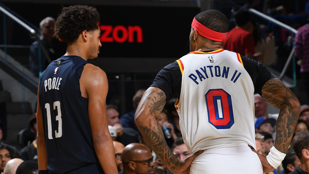Warriors’ Gary Payton II plays hilarious ‘mind games’ on Jordan Poole ...