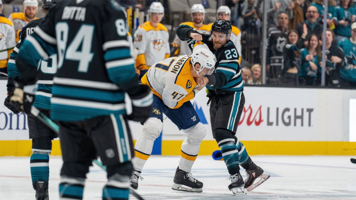 Sharks show ‘fight’ as comeback falls short in gritty loss to Predators ...