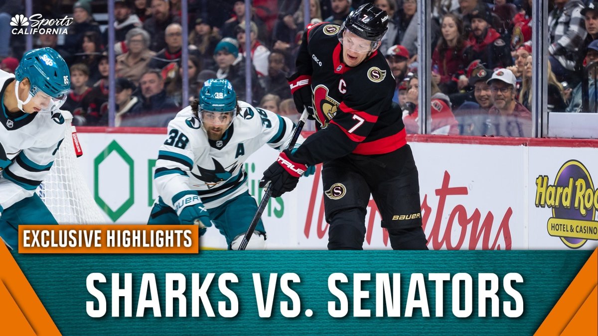 Sharks blow third period lead vs. Senators, losing 5-3 on the road ...