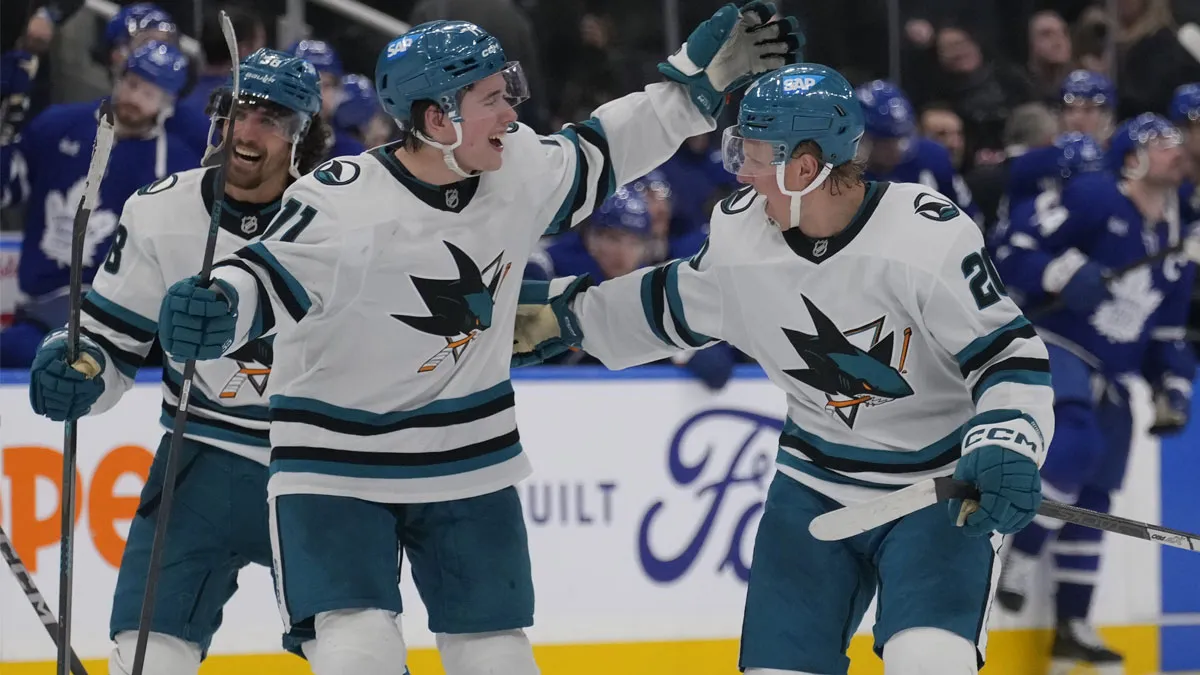 Sharks snap eight-game losing streak with shootout win vs. Maple Leafs ...