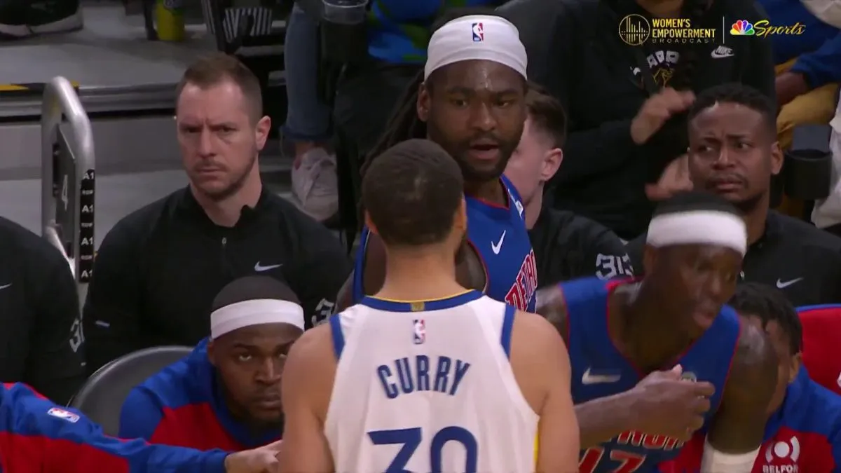 Warriors’ Steph Curry gets technical foul for Isiah Stewart altercation – NBC Sports Bay Area ...