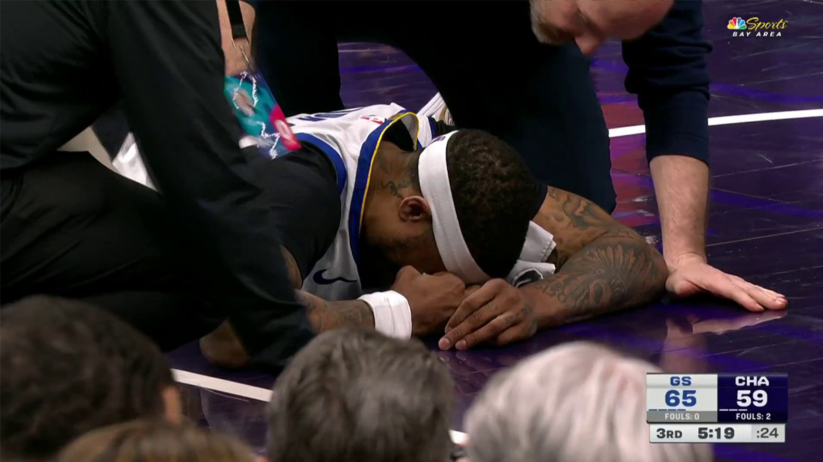 Gary Payton II exits Warriors game after scary LaMelo Ball collision – NBC Sports Bay Area ...