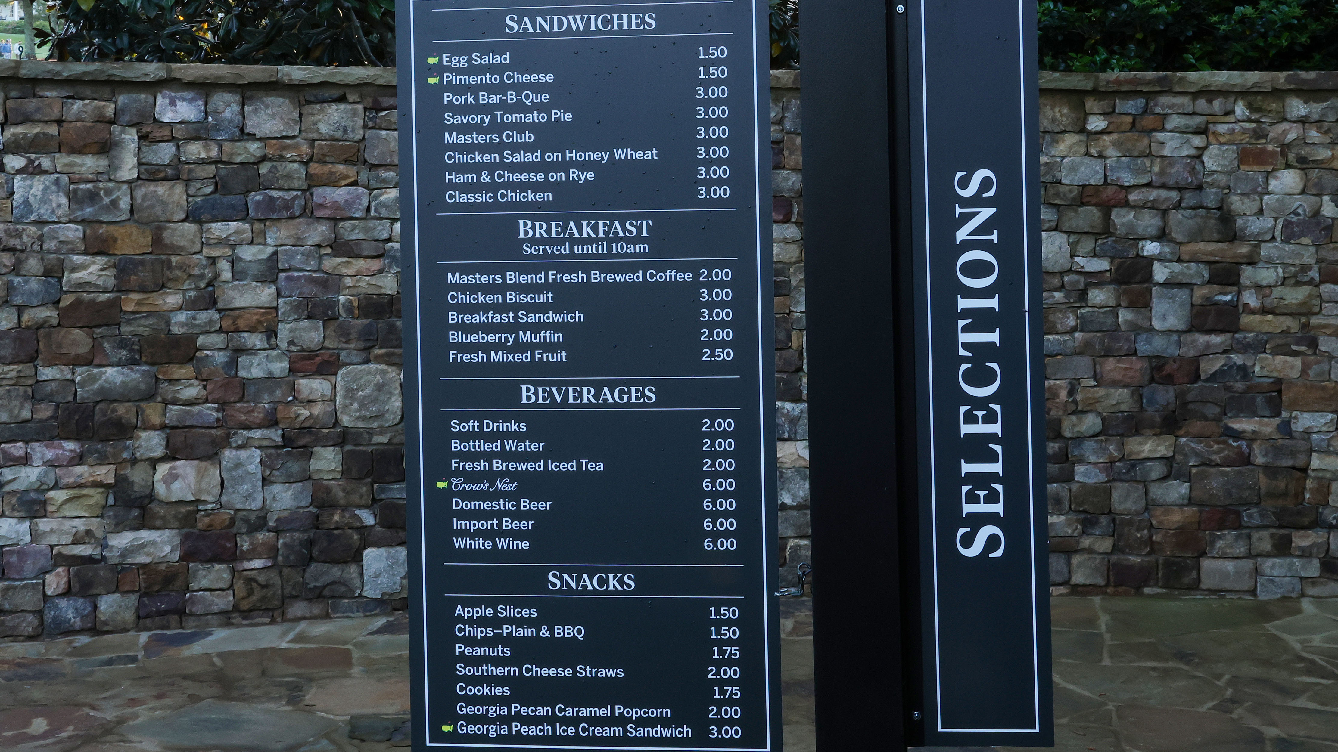 2025 Masters concession prices and costs still low: Take a look – NBC ...