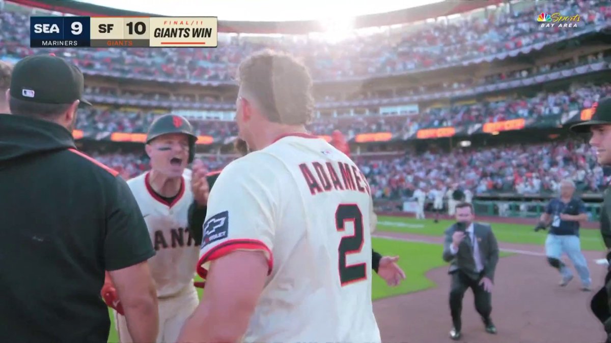 Willy Adames delivers epic walk-off hit in first home game with Giants – NBC Sports Bay Area ...