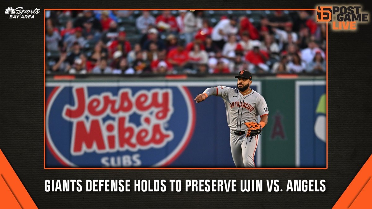 Giants’ defense stands up in ninth inning to secure win vs. Angels ...