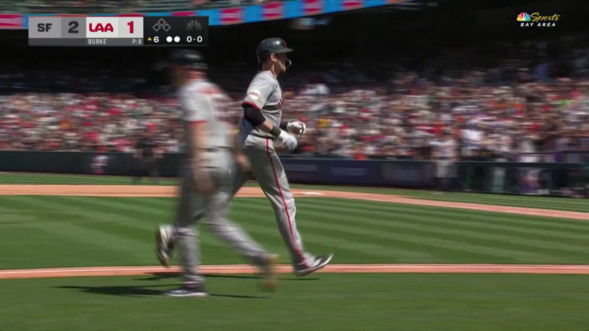 Sam Huff puts Giants in front with two-run homer vs. Angels – NBC ...
