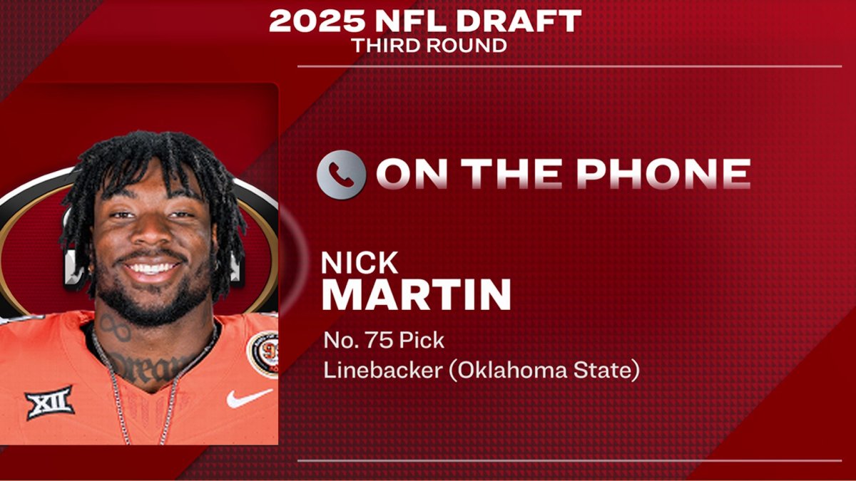 49ers draft pick Nick Martin honored to join linebacker Fred Warner ...