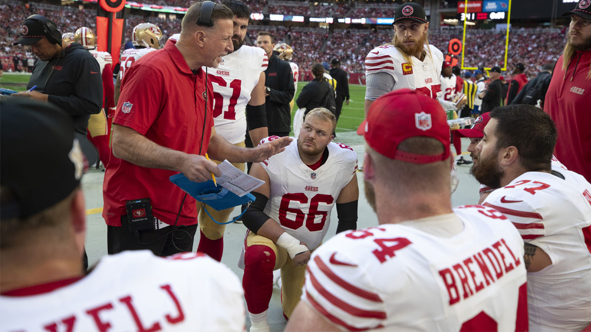 State of 49ers’ depleted offensive line entering pivotal 2025 NFL Draft – NBC Sports Bay Area ...
