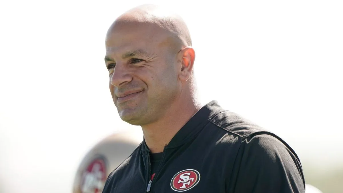 Robert Saleh makes his first 49ers appearance at team’s local pro day ...