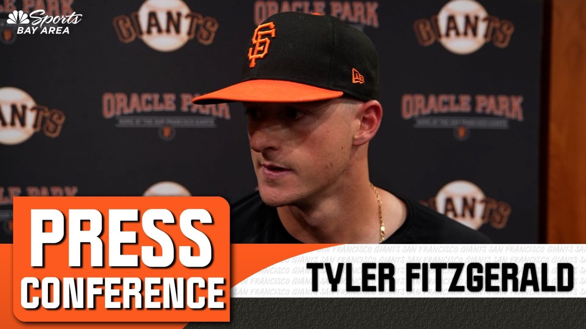 Tyler Fitzgerald breaks down his base running vs. Braves after Giants ...