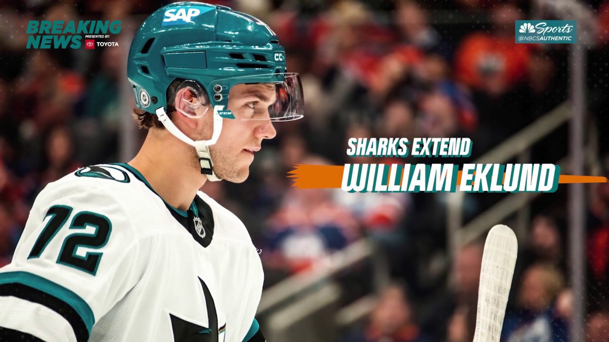 Sharks sign William Eklund to three-year contract extension – NBC ...