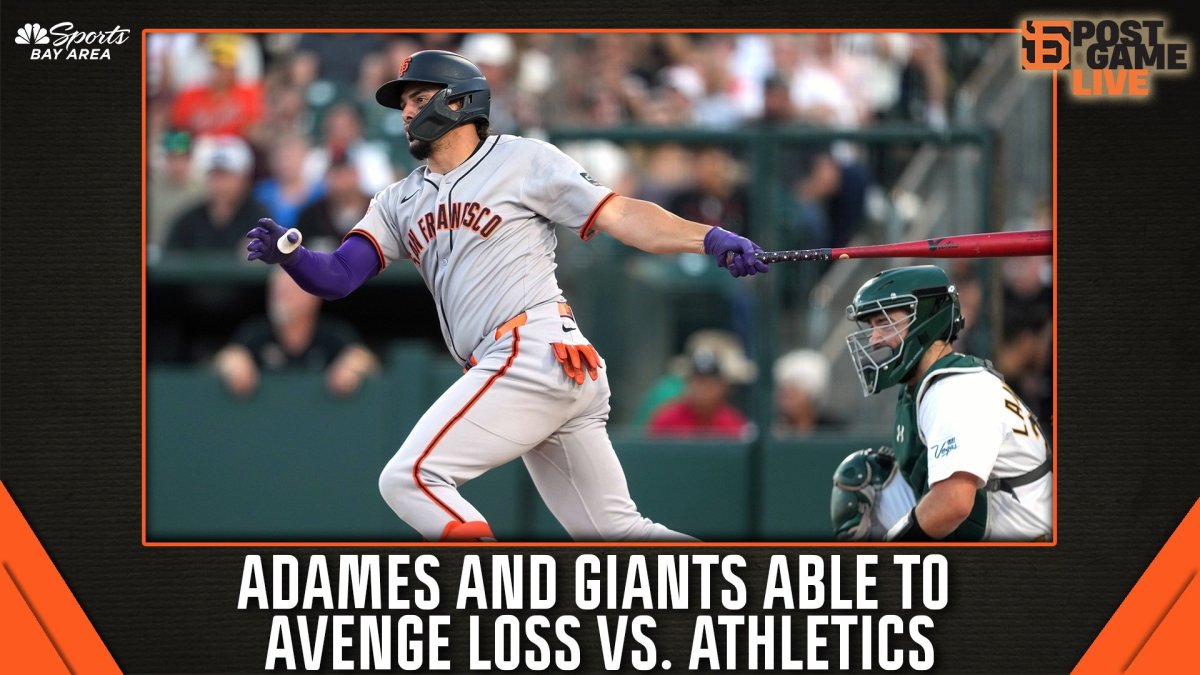 Giants bounce back in big win to even up series vs. Athletics – NBC ...