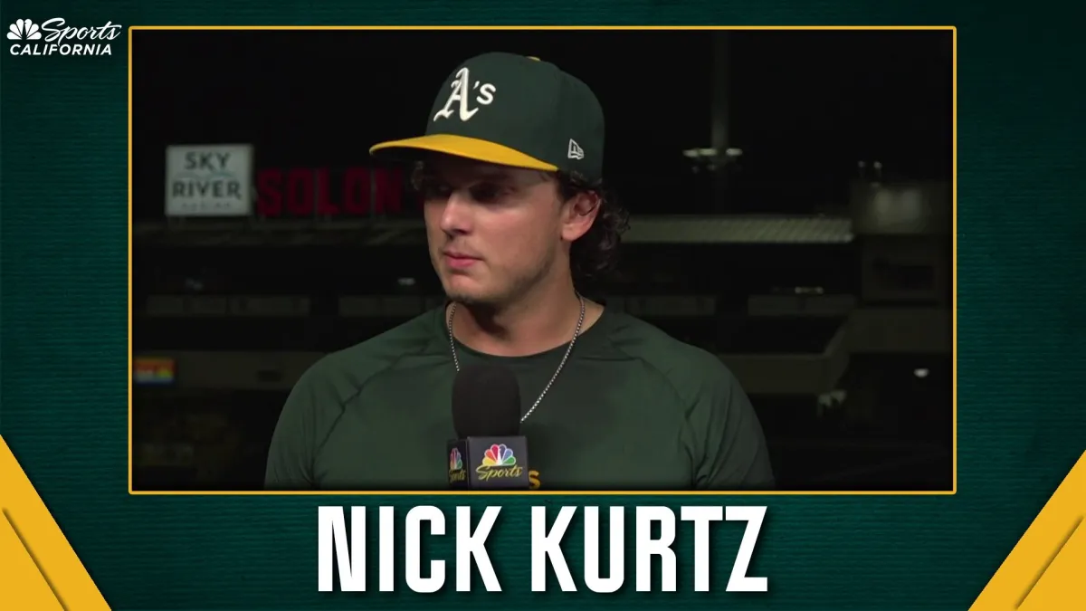 Athletics’ Nick Kurtz thrilled with MLB development progress – NBC ...